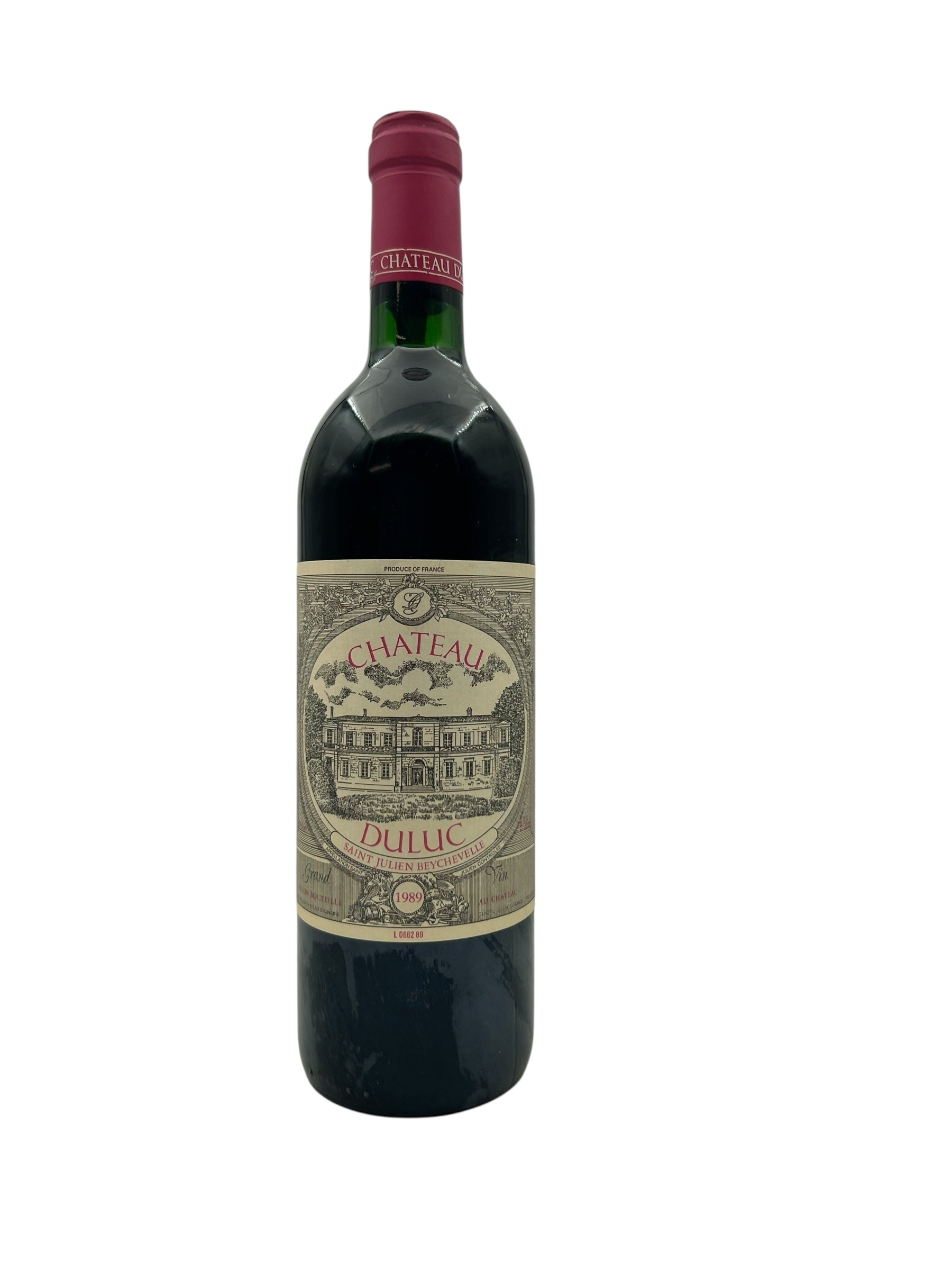 Château Duluc 1989 rött vin – Bottles With History